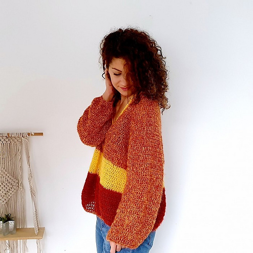 Ravelry: Rusty Gold Sweater pattern by By Katerina