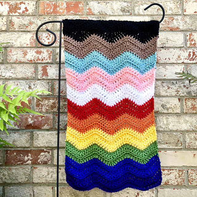 Ravelry: All Inclusive LGBTQ Flag pattern by Lauren Perino