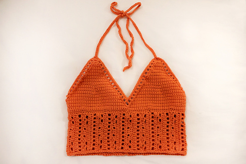Ravelry: Summer Halter Crop Top pattern by Marciemakes