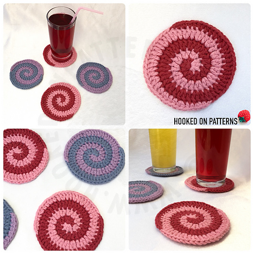 Ravelry: Candy Swirl Coasters pattern by Ling Ryan