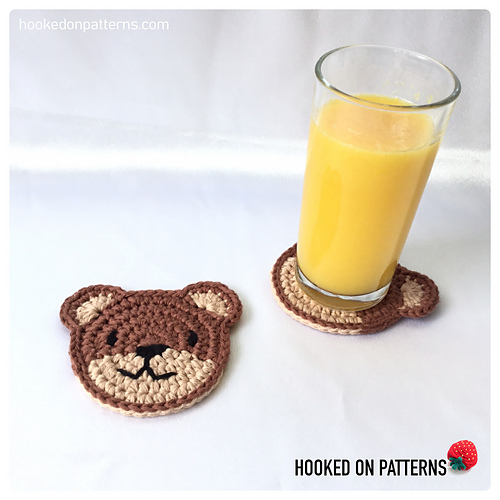 Ravelry: Teddy Bear Coasters pattern by Ling Ryan