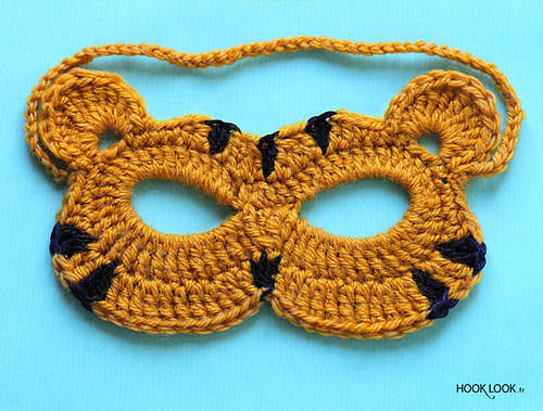 Ravelry: Mask Tiger pattern by Hooklook / Un crochet par ici