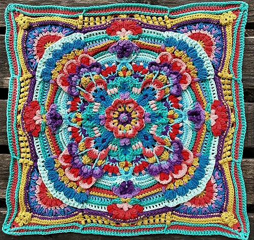 Ravelry: High Tea Floral Block pattern by The Floral Hook