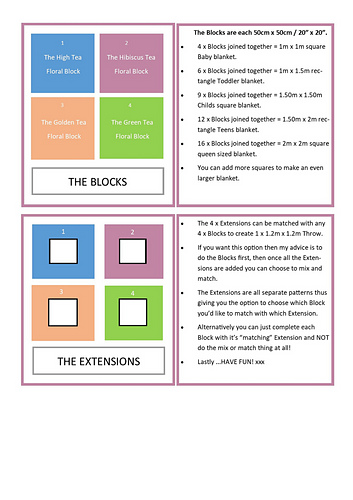 Ravelry: High Tea Floral Block pattern by The Floral Hook