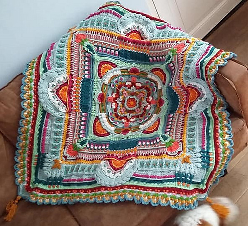 Ravelry: High Tea Floral Block Extension pattern by The Floral Hook