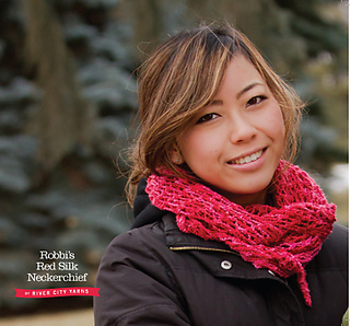 Ravelry: Robbi's Red Silk Neckerchief pattern by Cynthia Hyslop