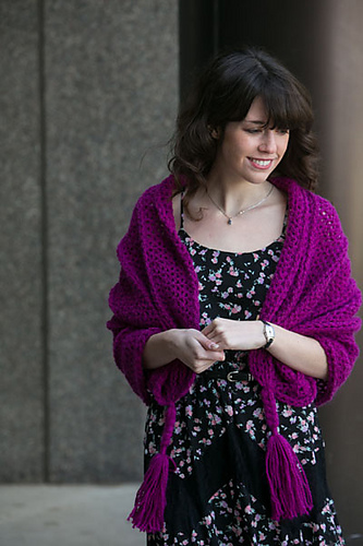 Ravelry: Twisted Strands Wrap pattern by Jessie Rayot