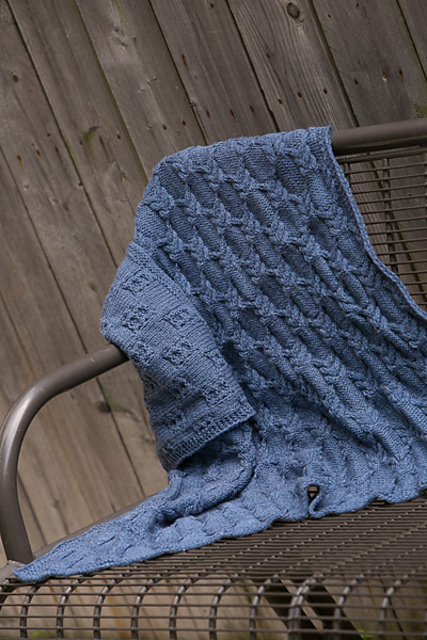 Ravelry: Precious Little Cables Baby Blanket pattern by Nazanin S. Fard