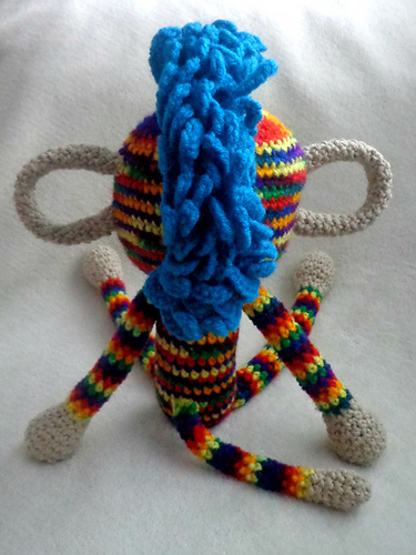 Ravelry: "Come-Along" Funky Mohawk Monkey pattern by Michelle Moore