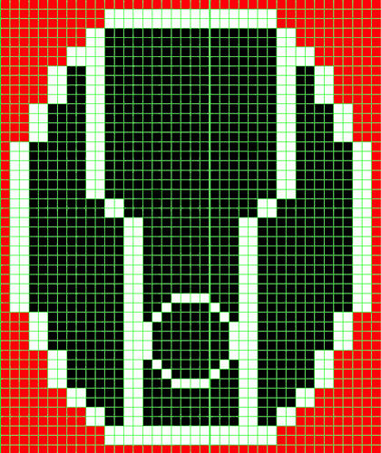 Ravelry: Green Lantern: Red Lantern Logo Chart pattern by Iam 4MAN
