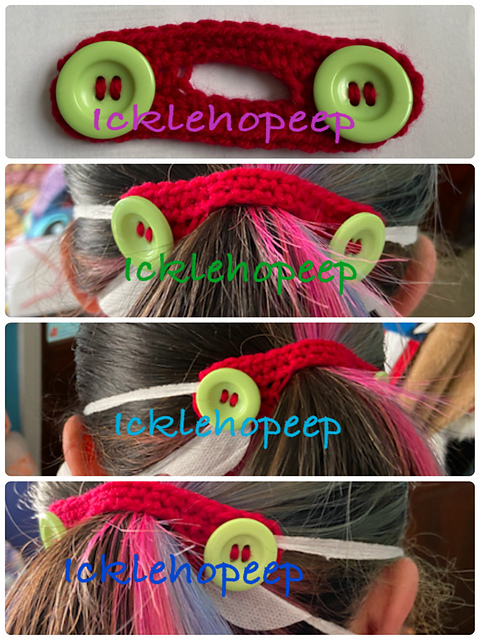 Ravelry: Face mask adapter with pony tail slit pattern by Caroline ...