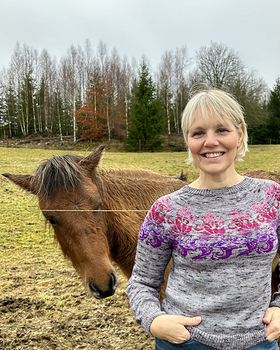 Ravelry: Fire Lily Sweater pattern by Zanete Knits