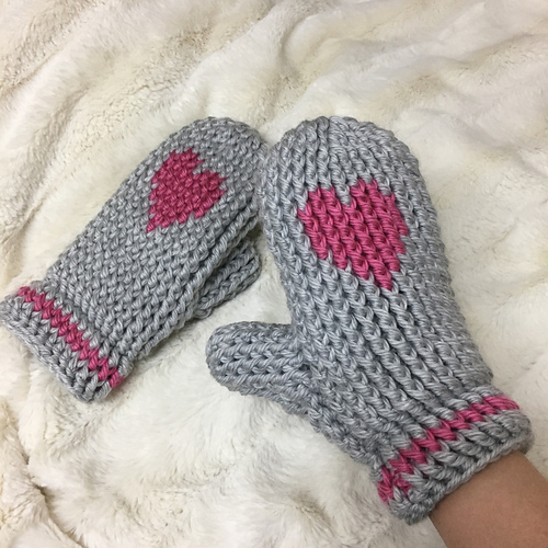 Ravelry: Heart Love Mittens pattern by In Stitches - Crochet by SL