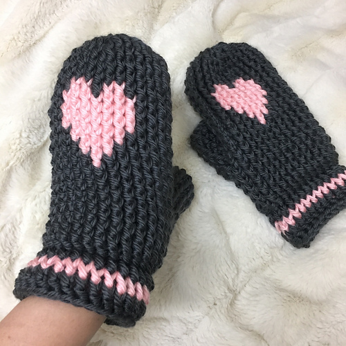 Ravelry: Heart Love Mittens pattern by In Stitches - Crochet by SL