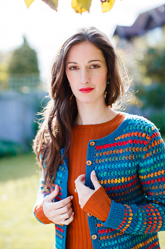 Ravelry: Jessica Vintage Cluster Cardigan pattern by Catherine Waterfield
