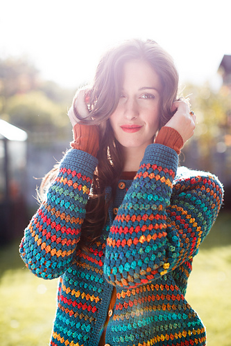 Ravelry: Jessica Vintage Cluster Cardigan pattern by Catherine Waterfield