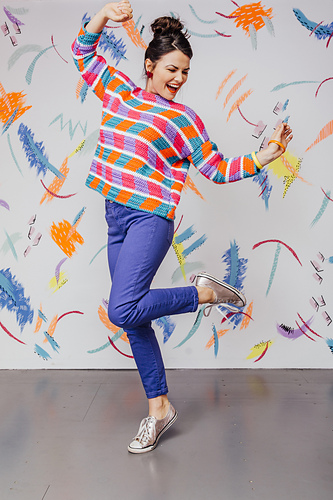 Ravelry: Neon Pop Chevron Jumper pattern by Emily Platt