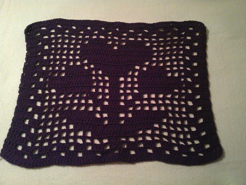 Ravelry: Hearts in Bloom Crochet Filet Square 1 pattern by ...