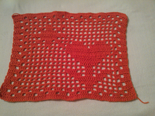 Ravelry: Hearts in Bloom Crochet Filet Square 4 pattern by ...