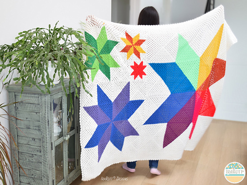Ravelry: Fibonacci Star Blanket pattern by Ira Rott