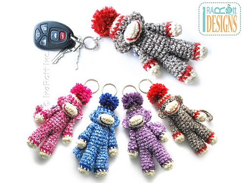 Ravelry: Spunky The Sock Monkey Keychain pattern by Ira Rott