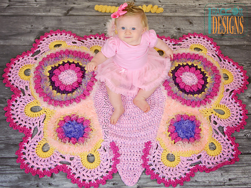 Ravelry: Cathy the Butterfly Rug pattern by Ira Rott