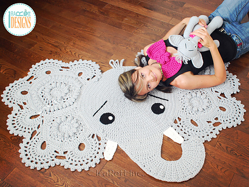 Ravelry: Josefina and Jeffery Elephant Rug pattern by Ira Rott