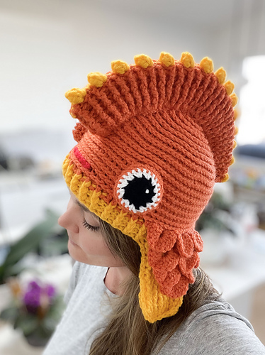 Ravelry: Amber The Fancy Goldfish Hat pattern by Ira Rott