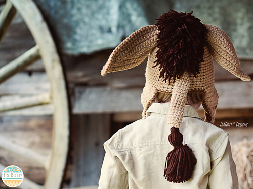 Ravelry: Funky Donkey Hat with Tail pattern by Ira Rott