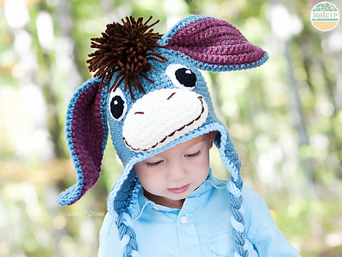 Ravelry: Funky Donkey Hat with Tail pattern by Ira Rott