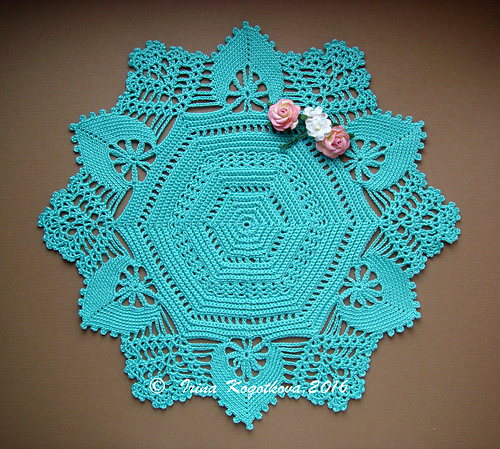 Ravelry: Fig 6. Hexagon Table Mat pattern by Priscilla Publishing Company