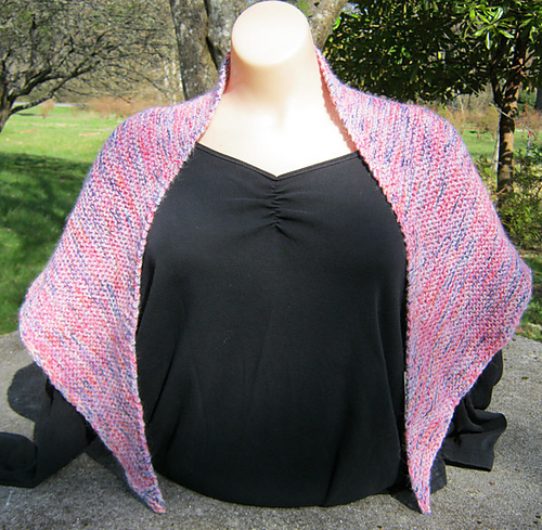 Ravelry: Super Simple Garter Stitch Shawl pattern by Jane Irish Nelson
