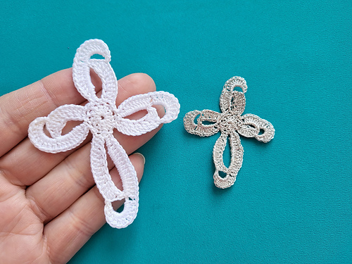 Ravelry: Cross applique pattern by Lyubov Shakhimardanova