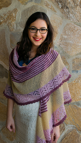 Ravelry: IsaM68's 3 color cashmere shawl