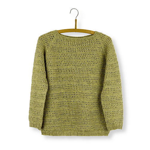 Ravelry: Eyelet Borders Sweater pattern by Marianne Isager