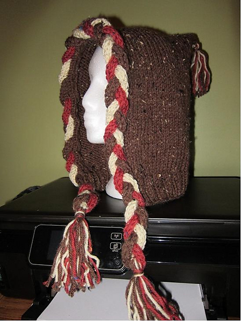 Ravelry: Braided Pixie Hood pattern by Brynn Riordan