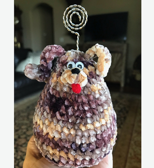 Ravelry: Puppy Dog Photo Holder pattern by Debra Ulrich