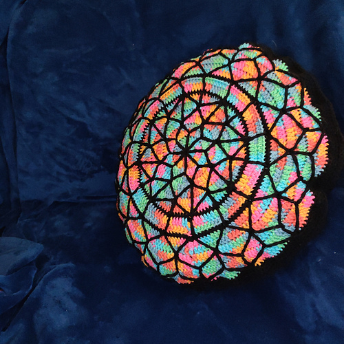 Ravelry: Stained Glass Pillow pattern by Jessica Crawford