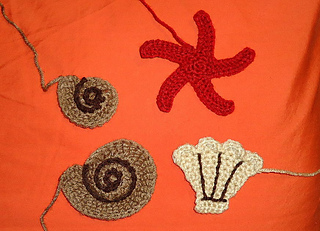 Ravelry: Sea shell motif set pattern by Jennie Faith