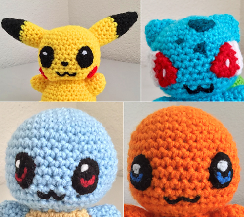 Ravelry: Poke chibi amigurumi set pattern by Jennie Faith