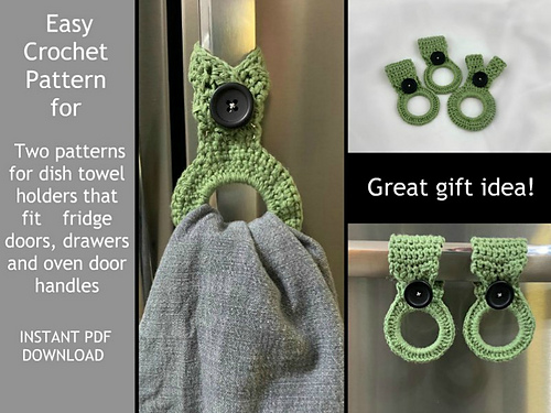 Ravelry: Kitchen Dish Towel Holders pattern by Jessica Donily
