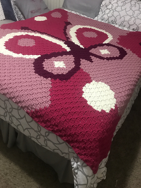 Ravelry: Baby Butterfly Afghan pattern by Kim Latshaw