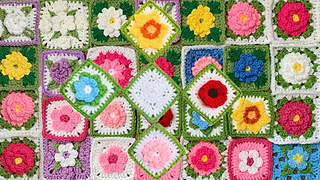 Ravelry: Design Flower Granny Square pattern by JTcreations