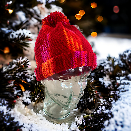 Ravelry: Vertical Stripe Toque, Touque, or Beanie Hat pattern by Janis ...