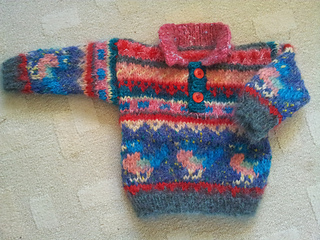 Ravelry: Jaccol's Fair Isle Trio Baby Jumpers - Style 2