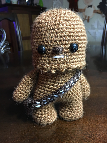 Ravelry: Chewbacca Star Wars amigurumi pattern by Paula Fuentes - Onpoki