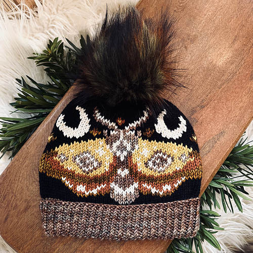 Ravelry: Lunar Moth Beanie pattern by Noemi Zimmer