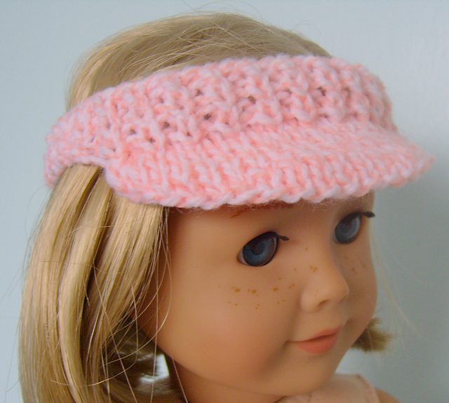 Ravelry: Sun Visor for 18inch dolls pattern by Jacqueline Gibb