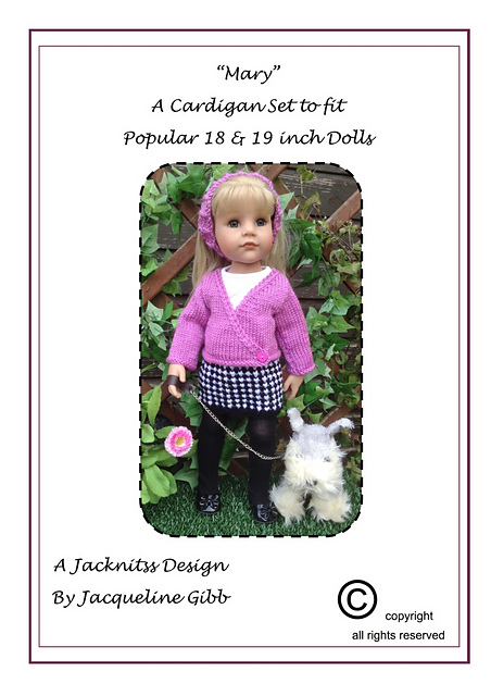 Ravelry: Crossover Cardigan Set pattern by Jacqueline Gibb