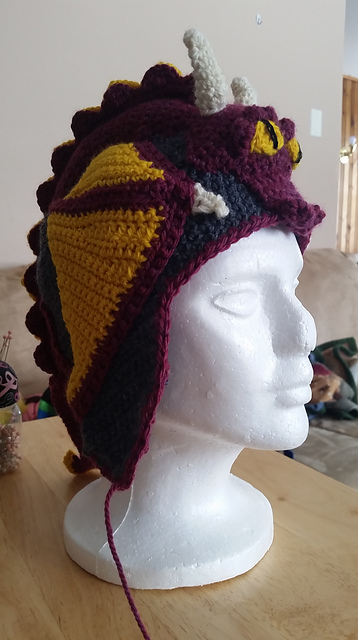 Ravelry: JacqueRae's Crochet Dragon Hat Pattern (US TERMS)